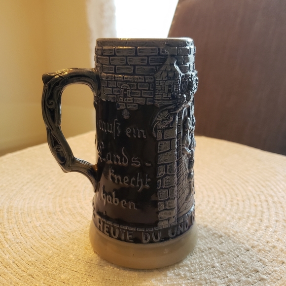 Steinmark | Dining | Stein Vintage Beer Hand Painted Blue Grey Western ...